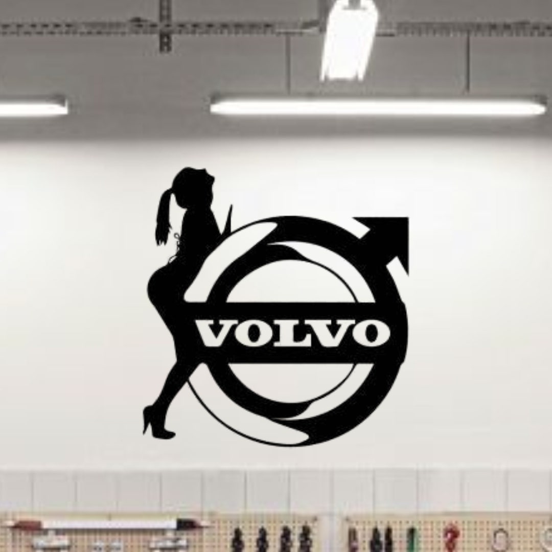 Volo Monogram Logo, Trucker Wall Art, Big Rig, Trucker, Volvo Metal ...