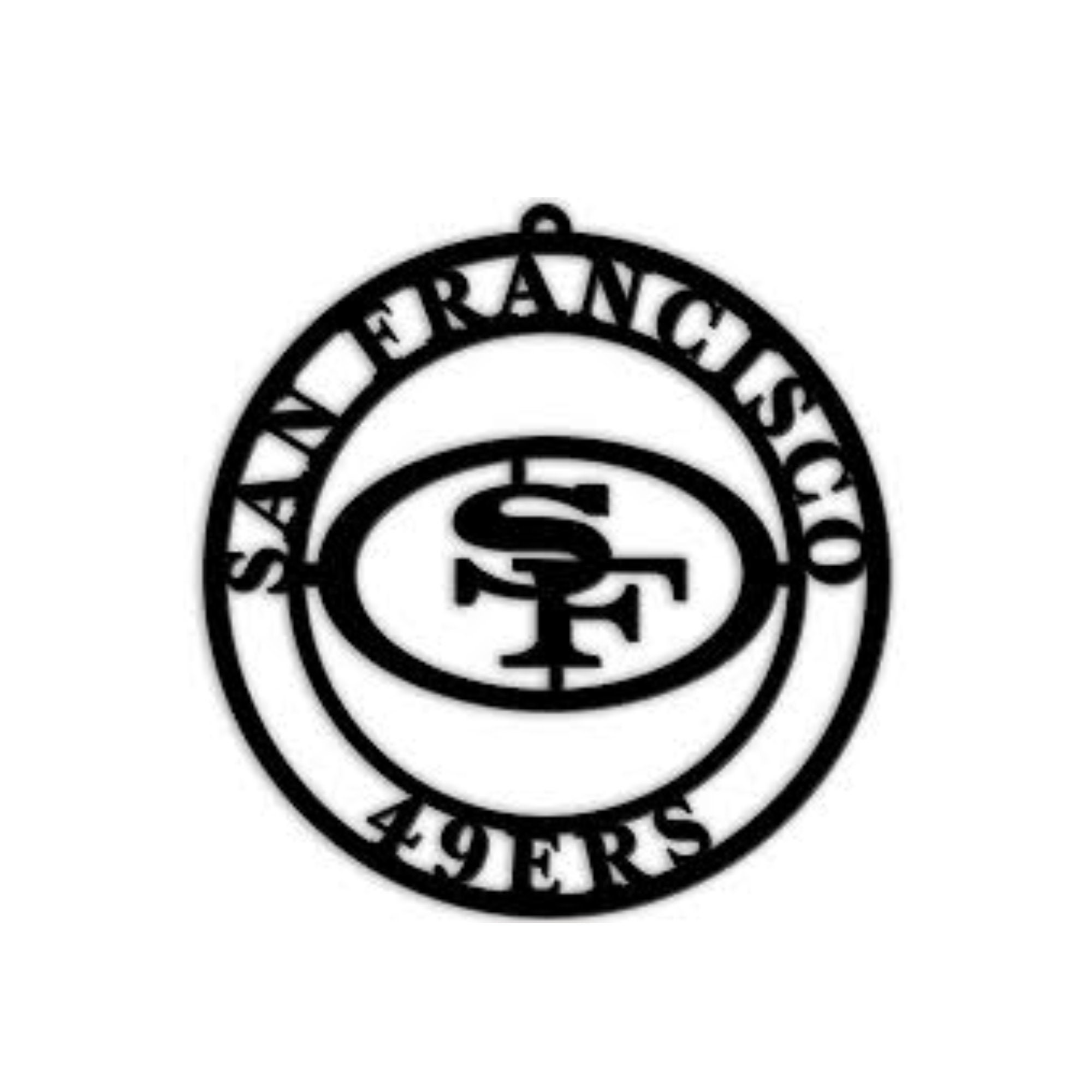 San Francisco 49ers Metal Wall Art, 49ers Football Metal Wall Decor ...