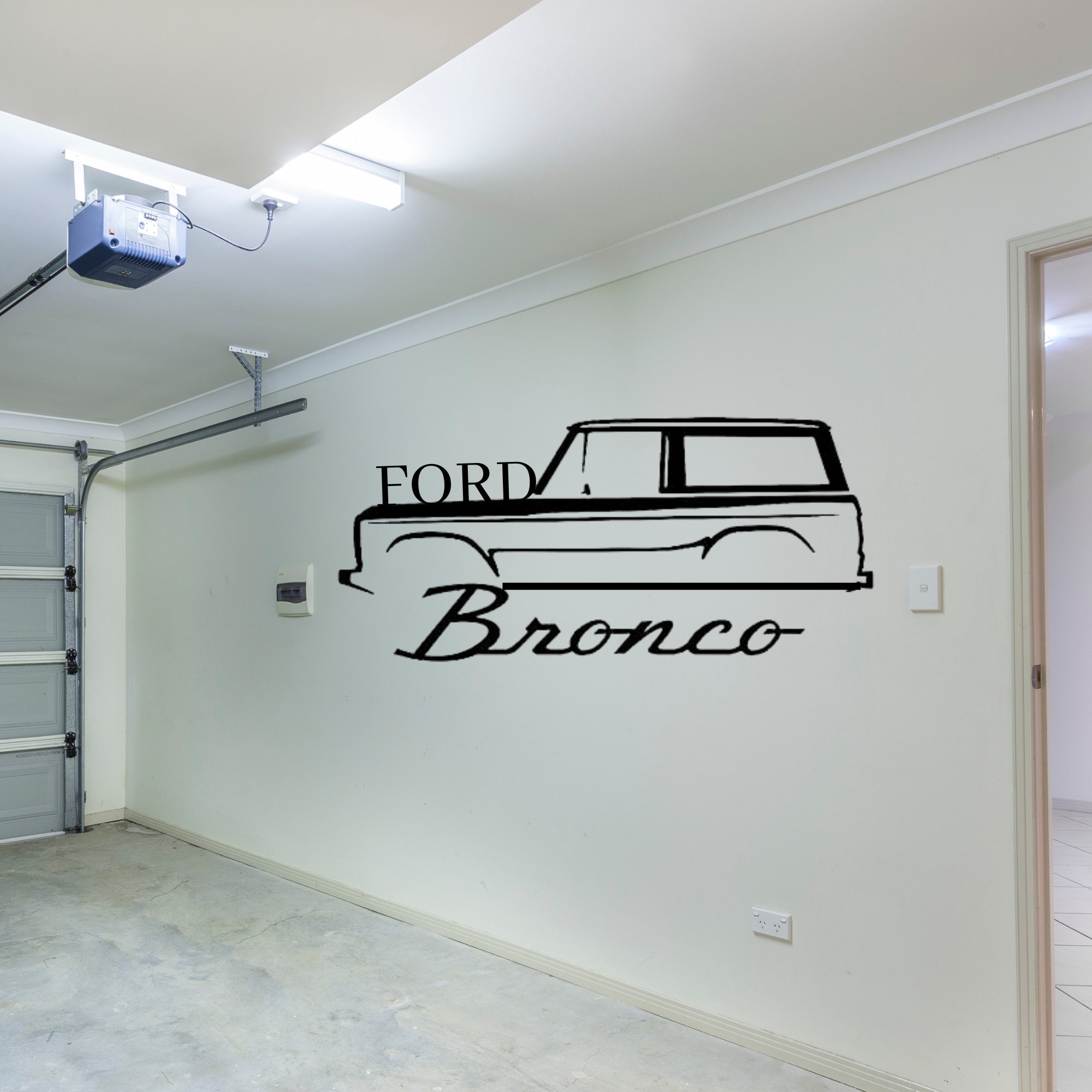 Ford Bronco Logo Wall Art, Bronco Monogram, Ford Bronco Metal Decor ...