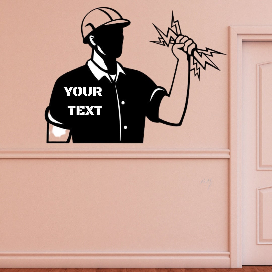 Electrician Monogram Metal Wall Art, Linemen Monogram, Linemen Gift ...