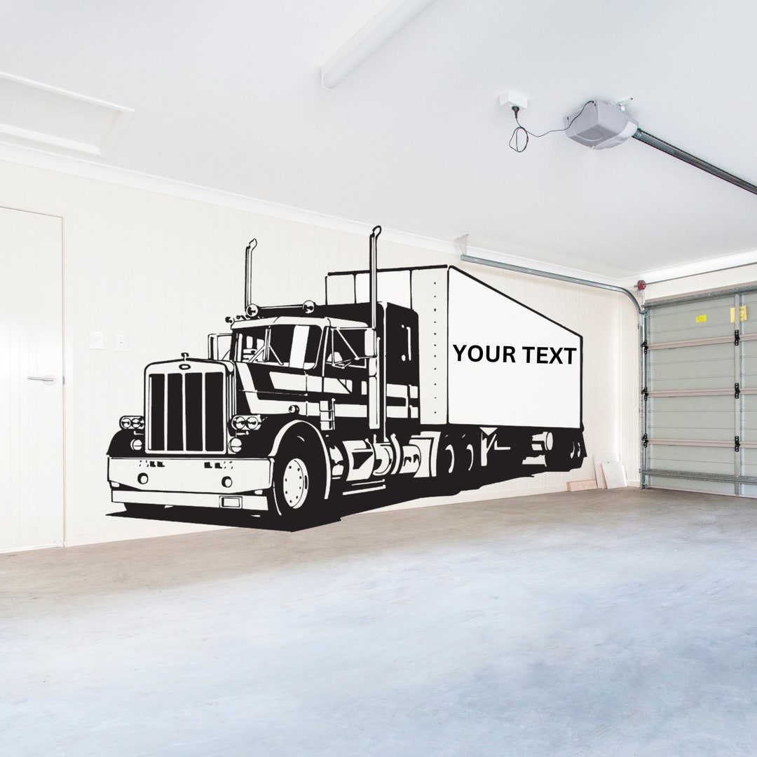 Refrig Box Trucker Wall Art, Big Rig, Trucker, Metal Sign, Art, Wall ...