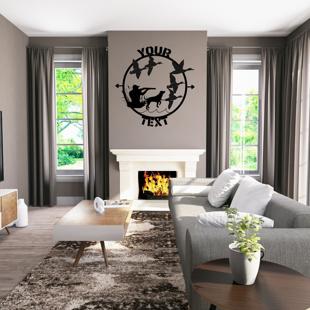 Duck Hunter Metal Wall Art, Duck Camp Wall Decor, Metal Wall Art for ...