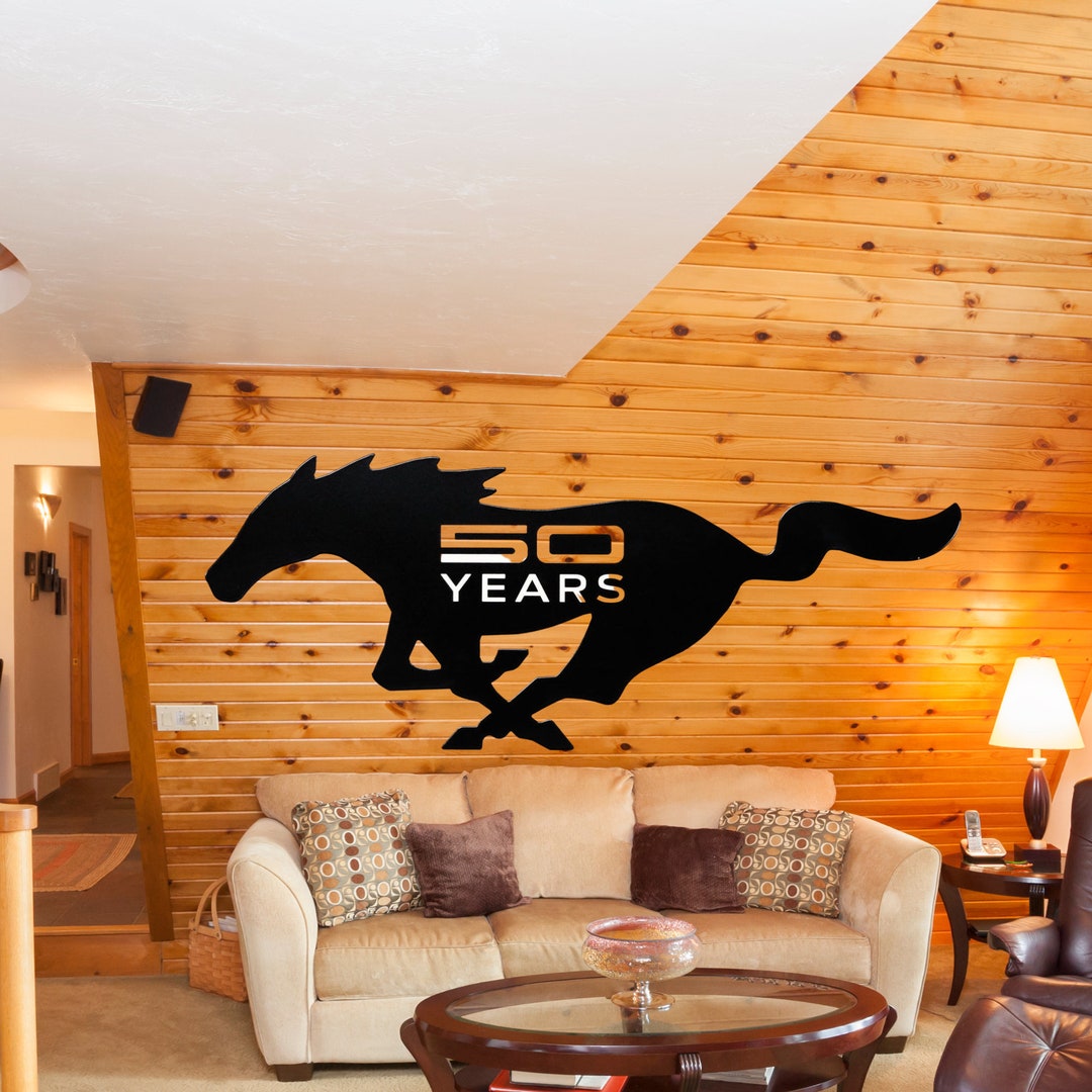 Mustang Logo Wall Art, Ford Mustang Monogram, Mustang Decor, Ford ...