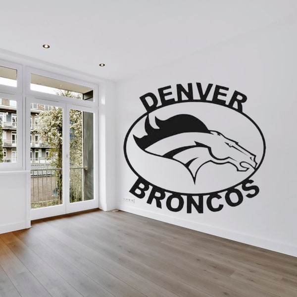 Denver Broncos Decal - Etsy