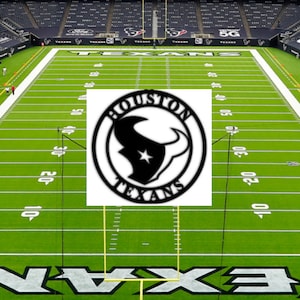Houston Texan Logo Metal Wall Art, Texan Football Metal Wall Decor ...