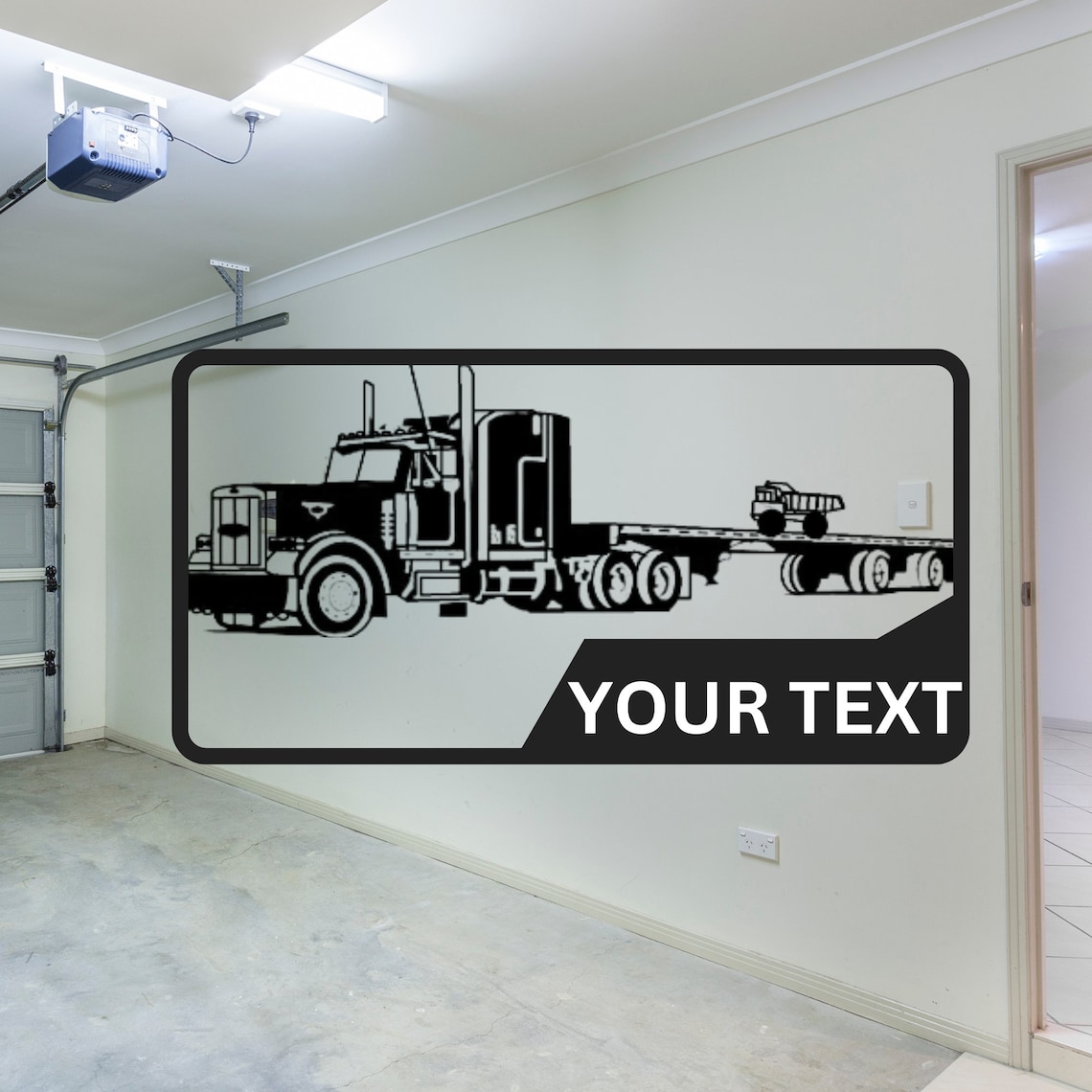 18 Wheeler Hauling Tonka Toy, Big Rig, Trucker, Metal Sign, Art, Wall ...