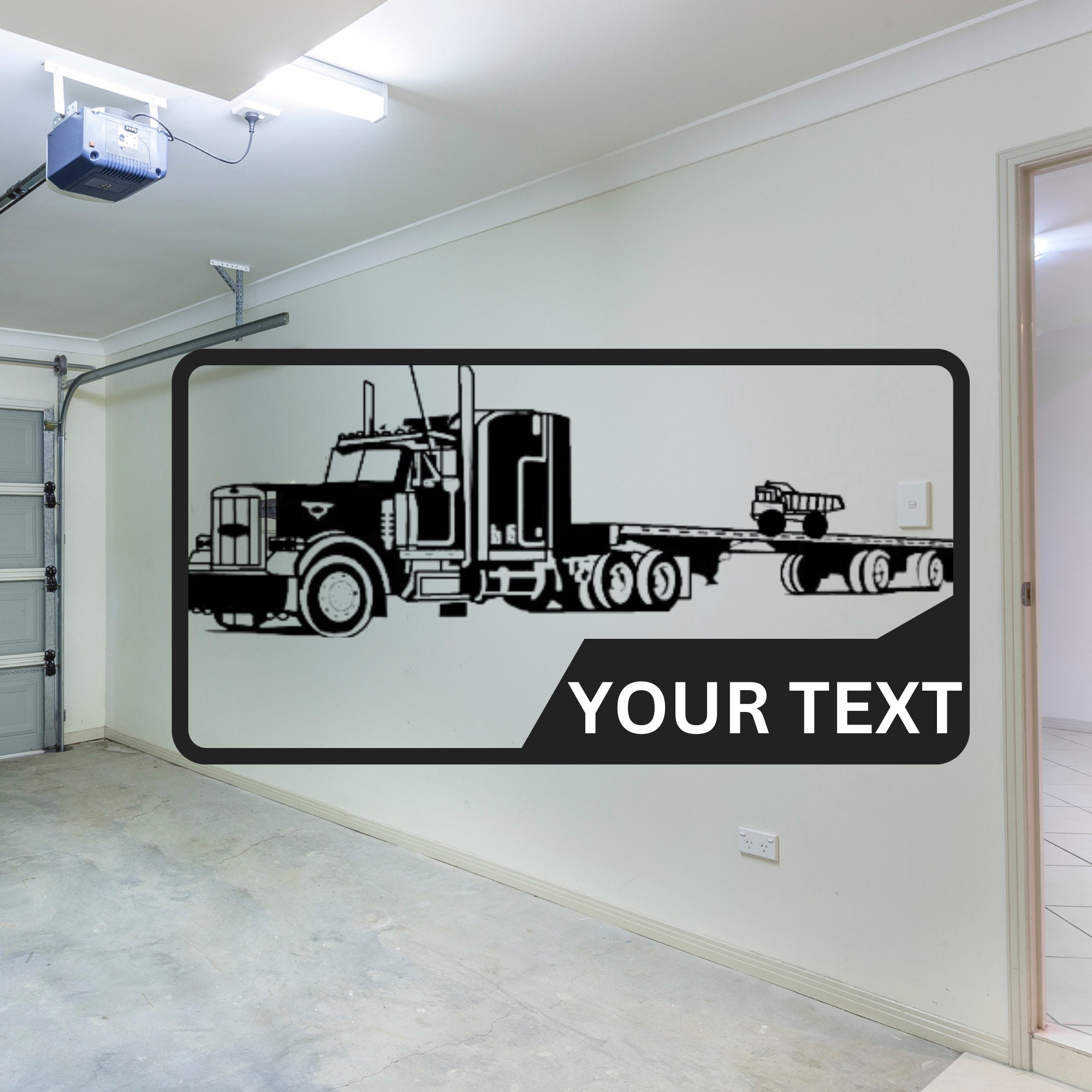 18 Wheeler Hauling Tonka Toy, Big Rig, Trucker, Metal Sign, Art, Wall ...