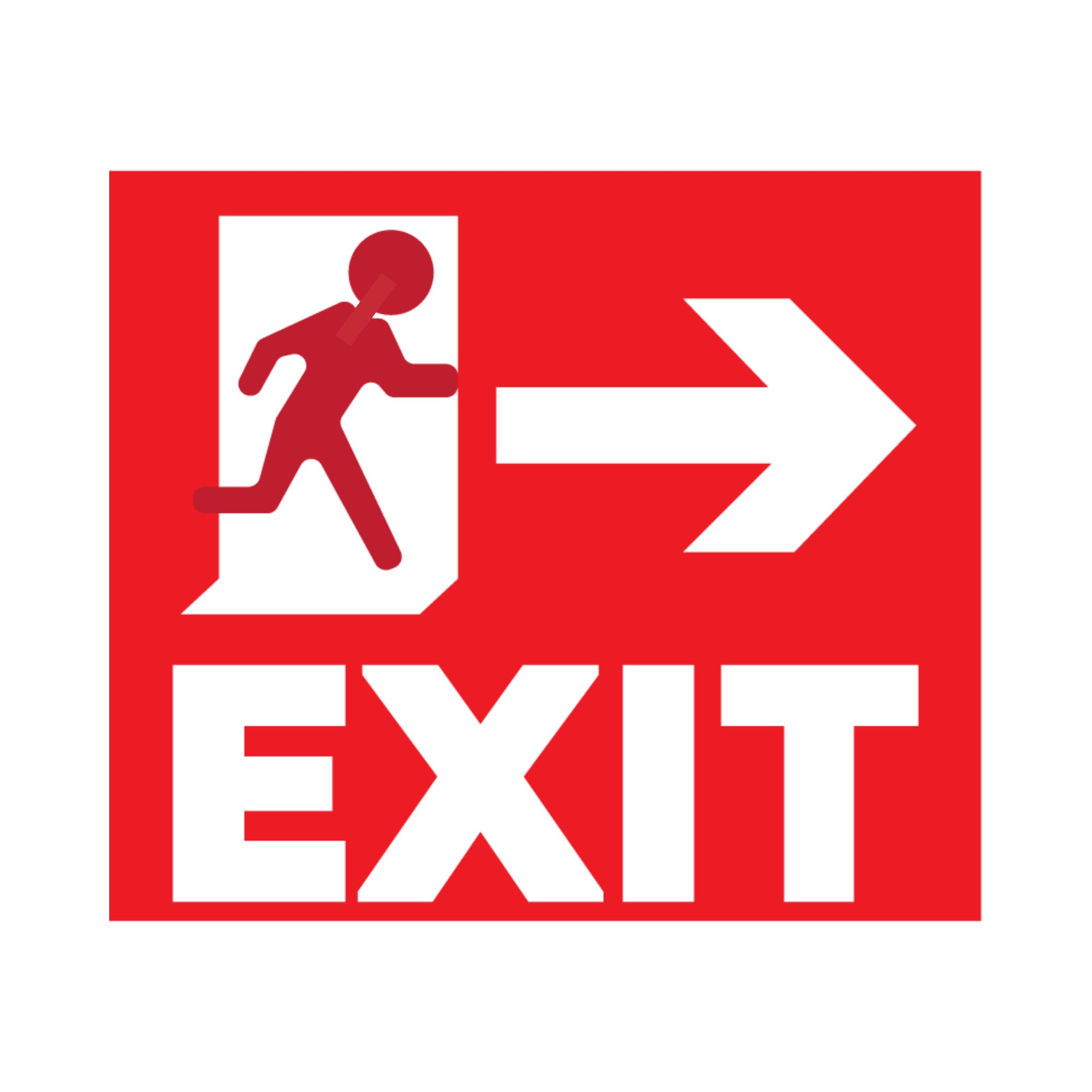 Exit Sign, Custom Sign, Metal Exit Sign, Sign for Business, Sign for ...