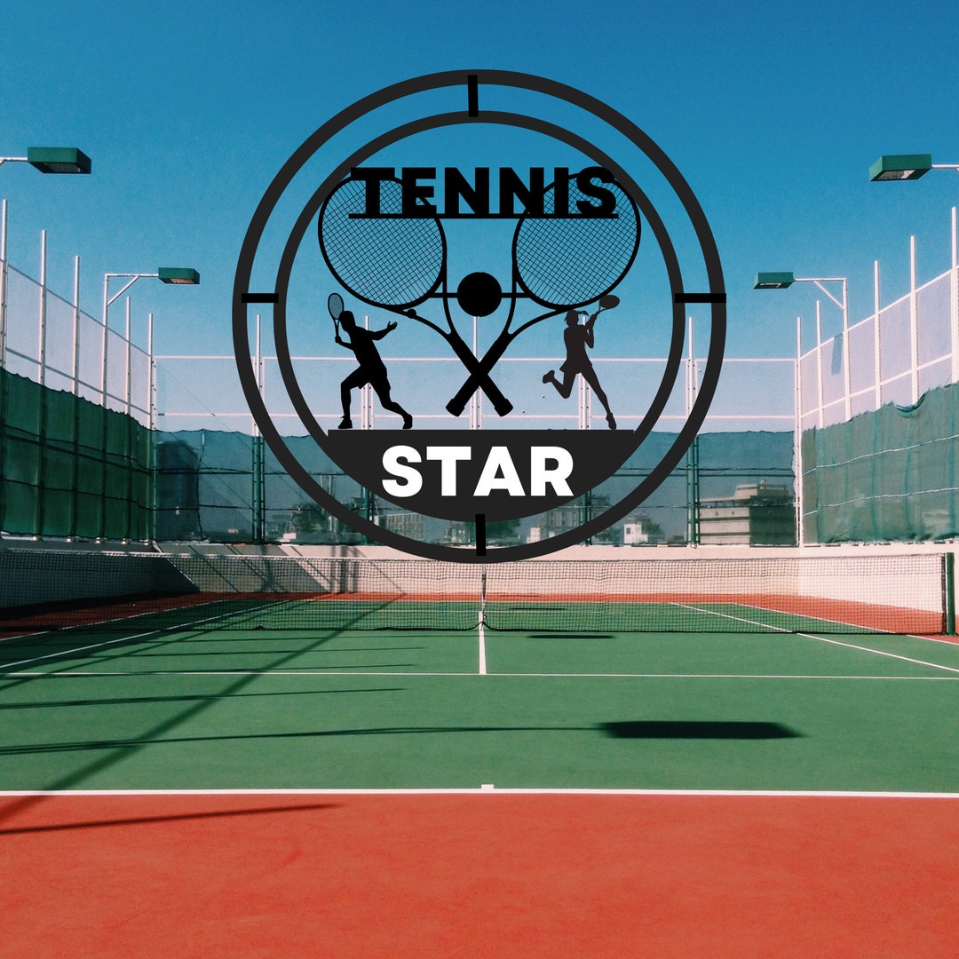 Custom Tennis Monogram Metal Art, Personalized Tennis Sign, Tennis ...