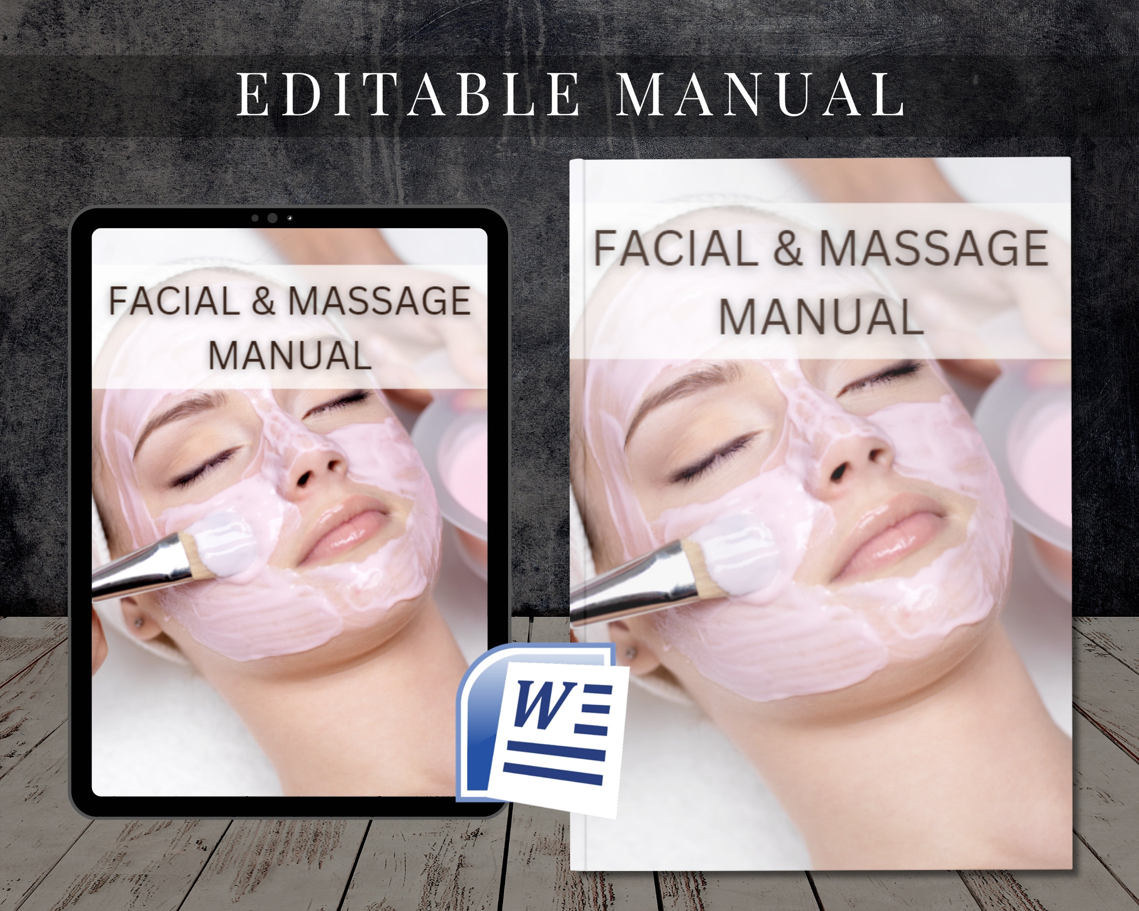 Ultimate Facial & Massage Editable MS Word Manual Course Training User ...