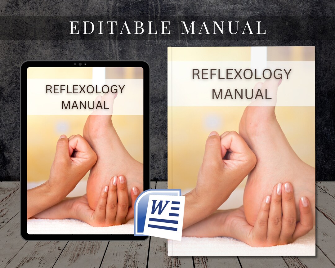 Reflexology Beginner Editable MS Word Manual Reflexology Course ...