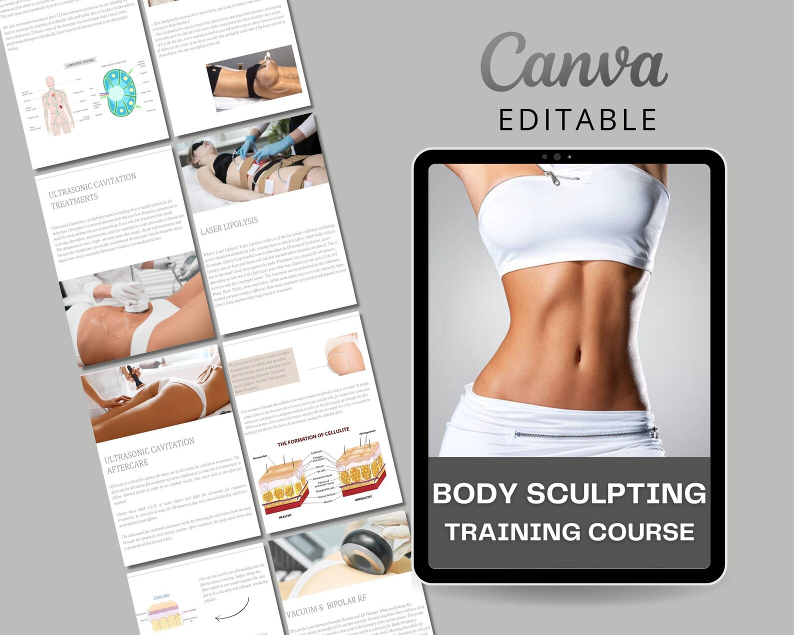 Body Contouring Instructors Printable Editable Training Manual - Etsy