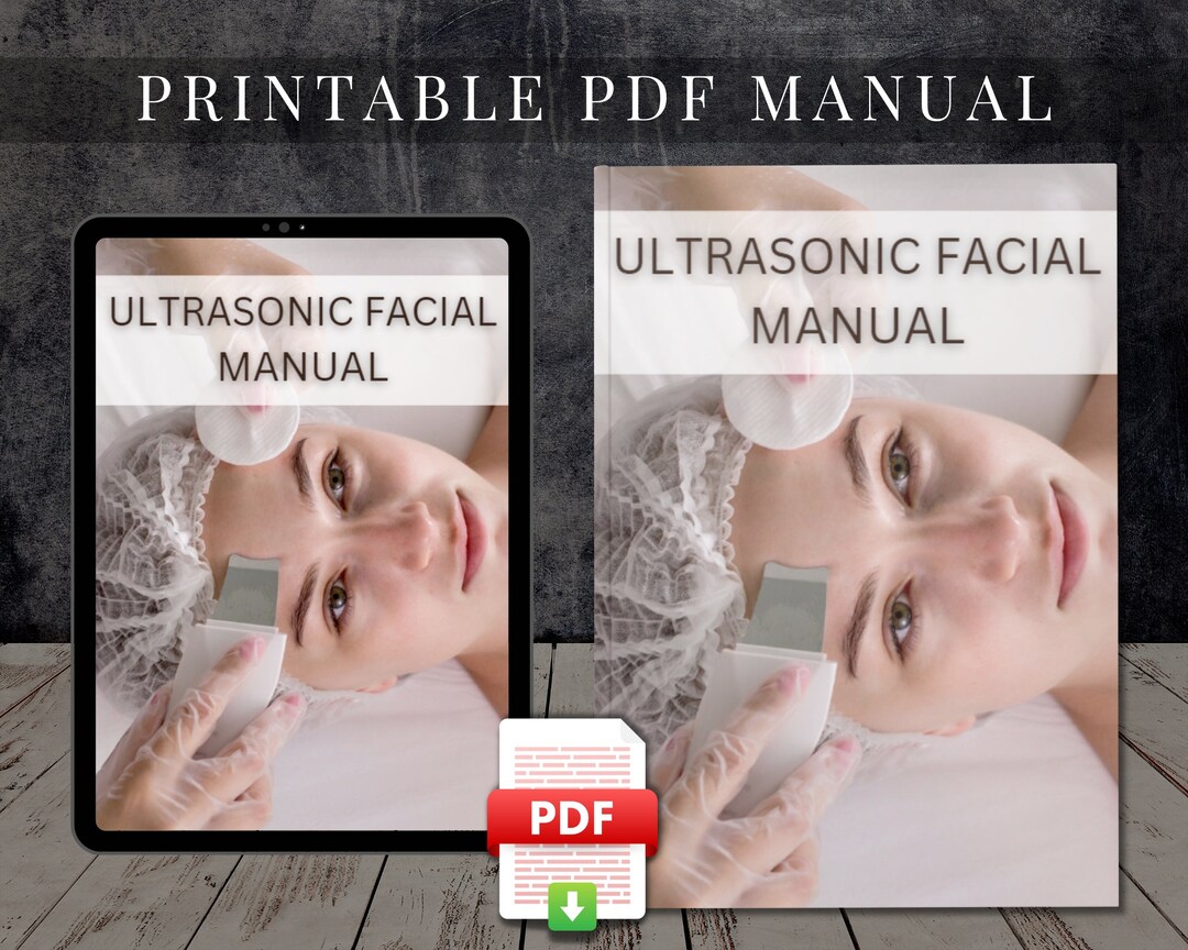 Ultrasonic Facial Printable PDF Course Training Ultrasonic Spatula ...