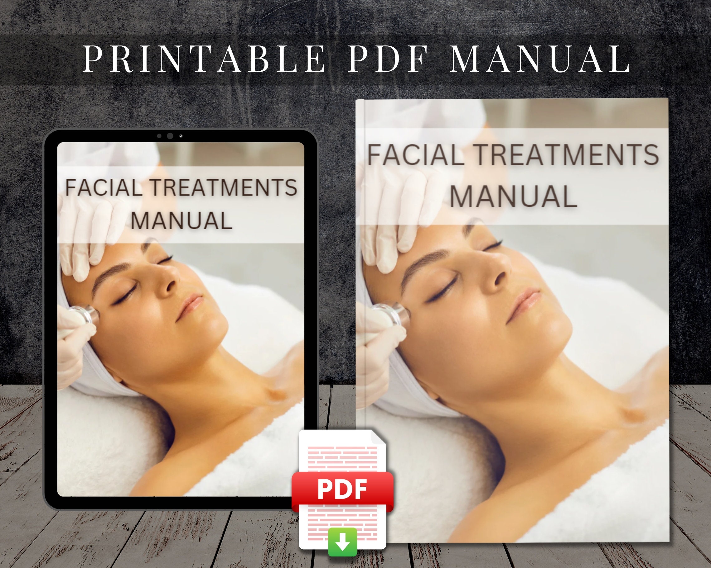 Facial Treatments Manual Printable PDF Editable Facial Course Facial ...
