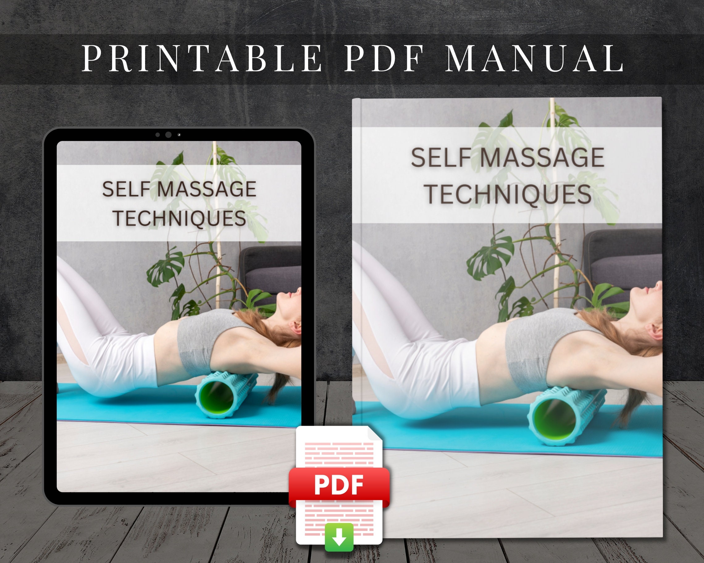 Self Massage Printable PDF Course Massage Training Manual User Guide ...