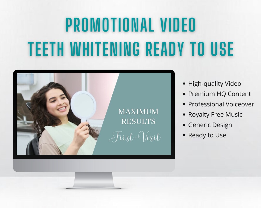 Teeth Whitening Video for Website or Youtube Ready to Use. Marketing ...