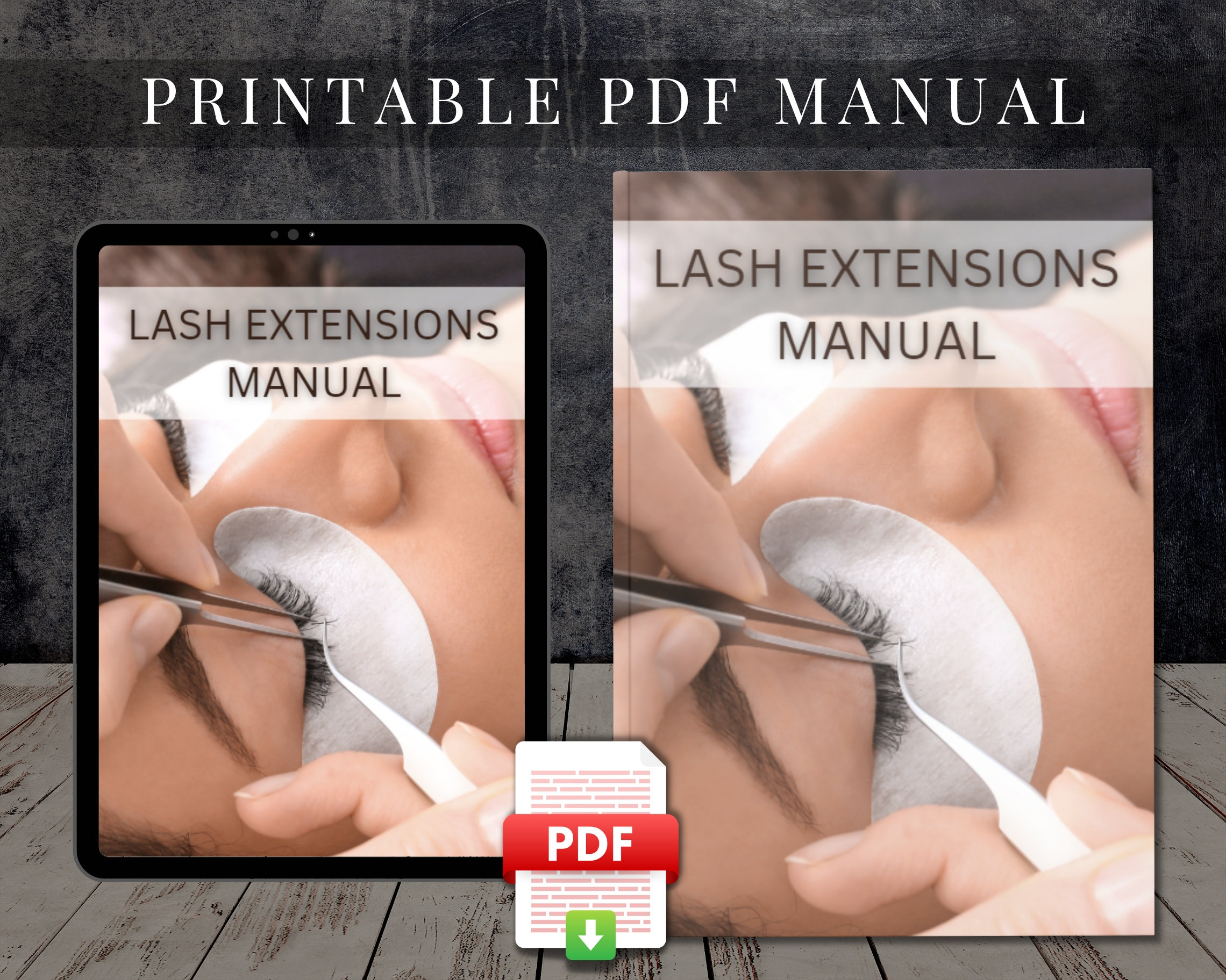 Eyelash Extensions Manual Classic Volume Hybrid Printable PDF Lash Course Eyelash Training Guide ...
