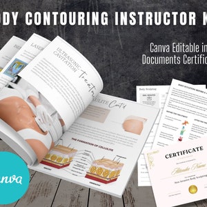 Body Contouring Canva Course Training Manual Sculpting User Guide RF ...