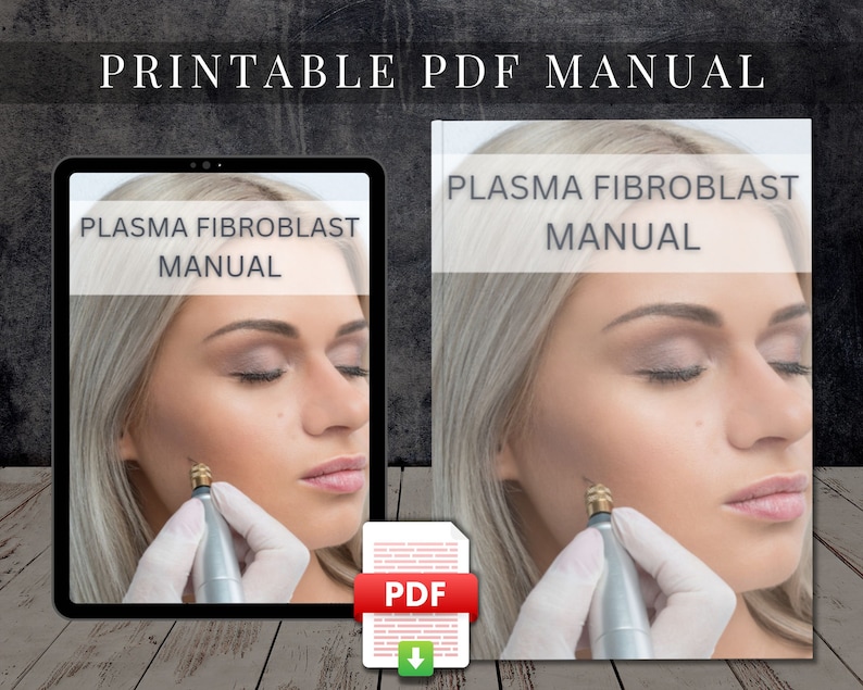 Plasma Fibroblast PDF Printable Course Training Manual User Guide Class Learn Tutorial Beauty ...