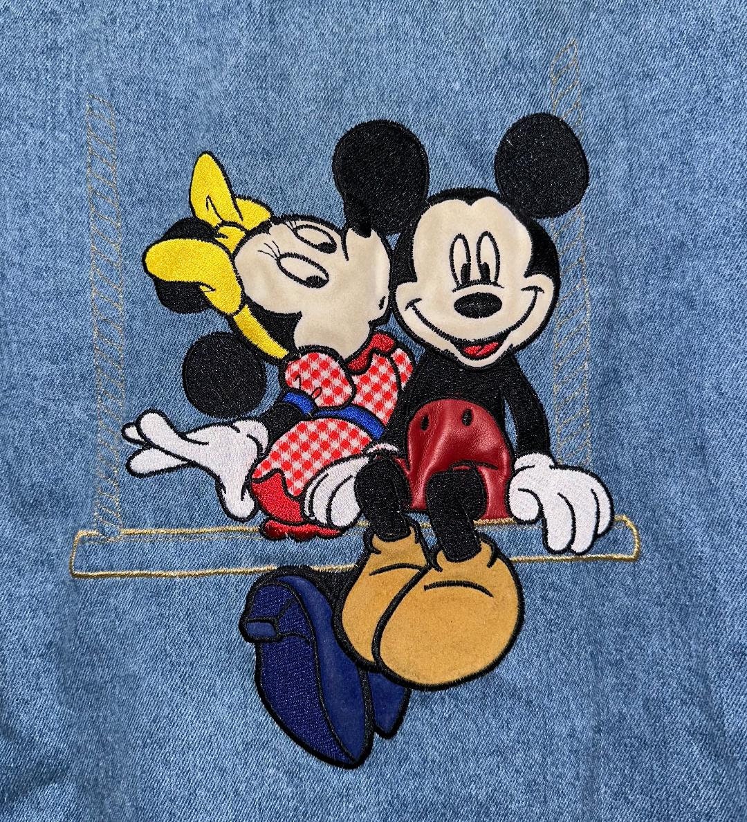Vintage Mickey and Minnie Jean Jacket - Etsy