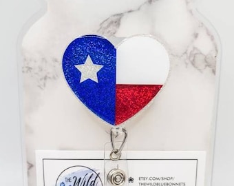 Texas Badge Holder - Etsy