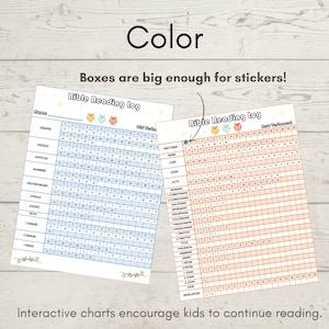 Kid's Bible Reading Chart Tracker | Sticker Chart Tracker | Bible ...