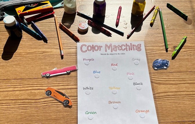 Color Matching, Color Car Matching Printable, Preschool Printable ...
