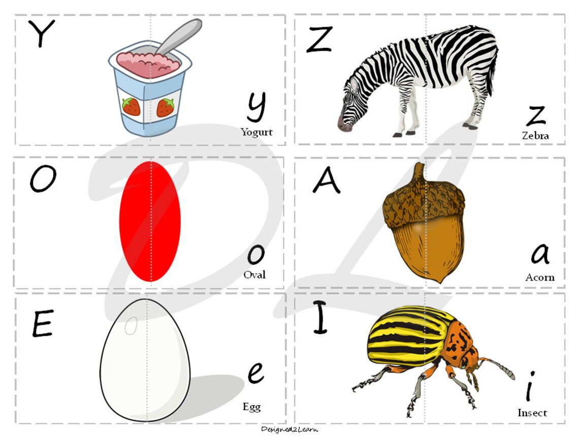 Printable Alphabet Puzzle Toddler Puzzle Preschool Game | Etsy