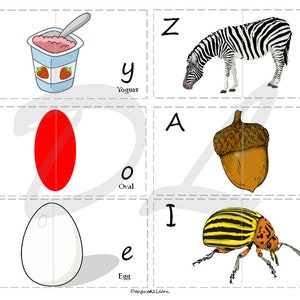 Printable Alphabet Puzzle, Toddler Puzzle, Preschool Game, Kindergarten ...