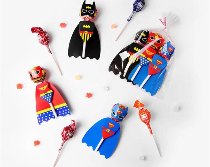 Super Heroes Birthday Party Favor Gumball Candy, Set of 6 - Etsy