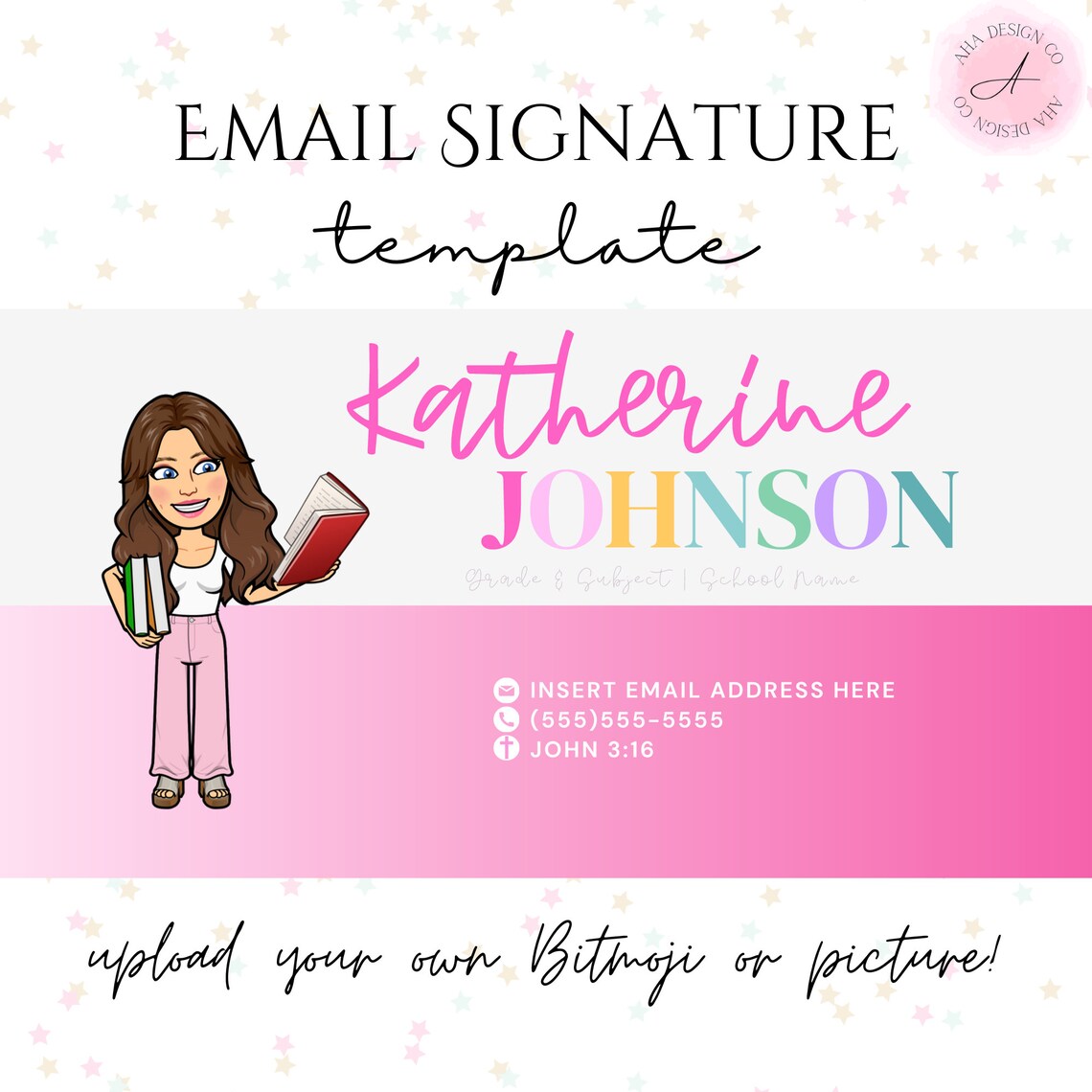Colorful Email Signature Template| Fully Customizable Template ...