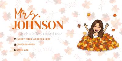 Fall Email Signature Template | Fully Customizable| Add Your Own ...