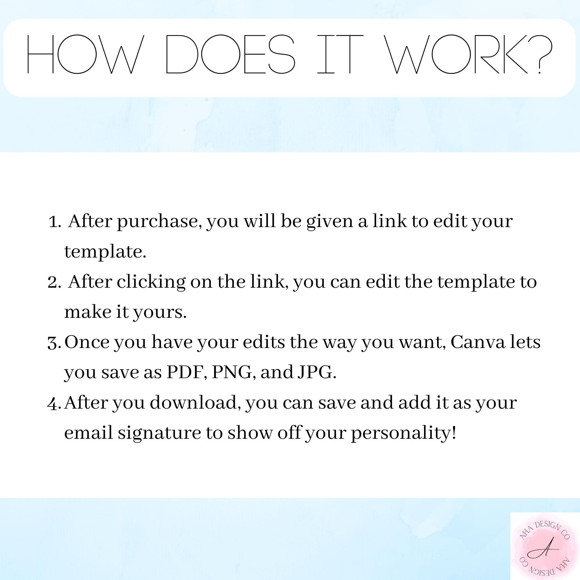 Bow Email Signature Template| Fully Customizable Template | Show off ...
