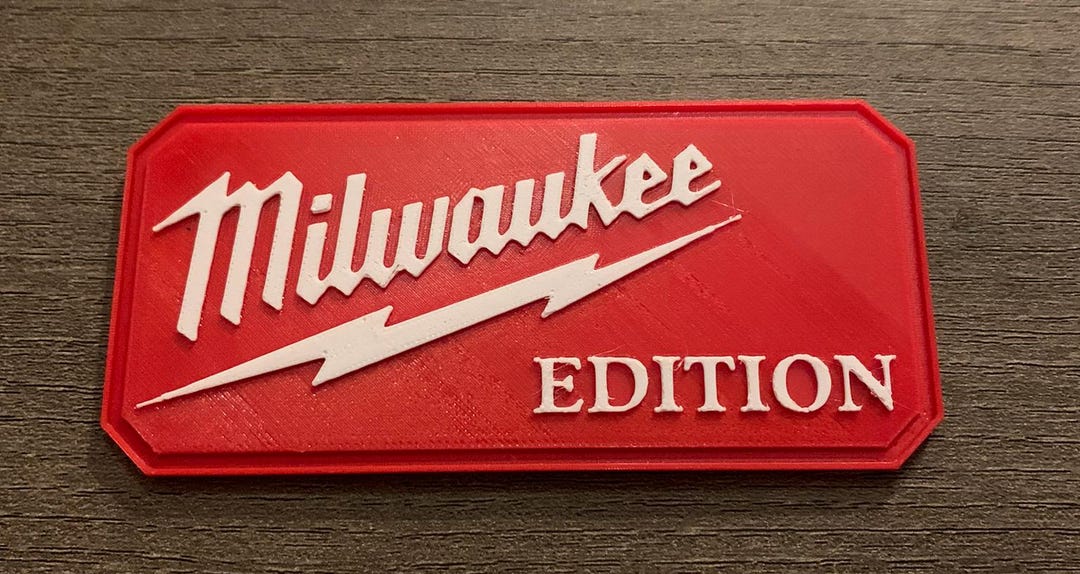 Milwaukee Tool Badge, Emblem Plate, Toolbox Decor (peel and Stick or ...