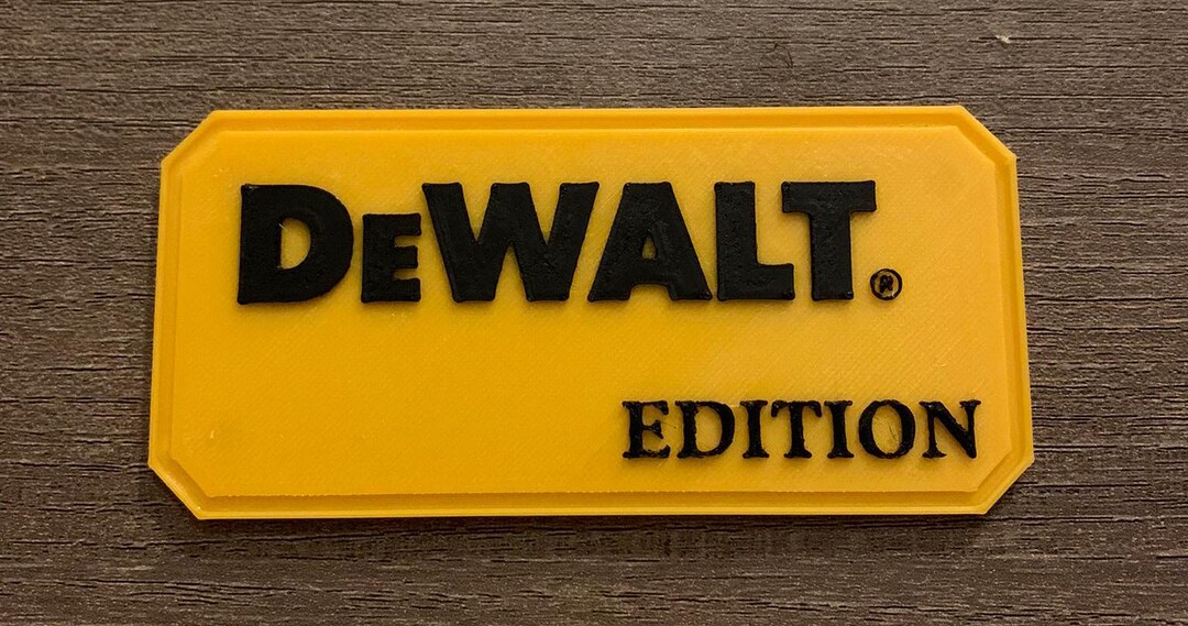 Dewalt Logo Emblem, Tool Box Badge, Garage Decor - Etsy