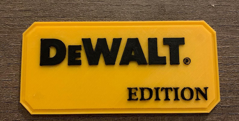Dewalt Logo Emblem, Tool Box Badge, Garage Decor - Etsy