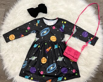 Kids Outer Space Dress - Etsy