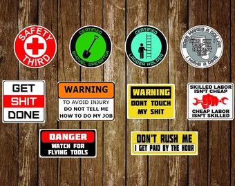 Funny Toolbox Stickers - Etsy