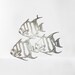 Metal Wall Art - 3 Angle Fish - Stainless Steel Indoor/outdoor Wall Art ...