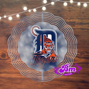 Detroit Tigers Wind Spinner - Etsy