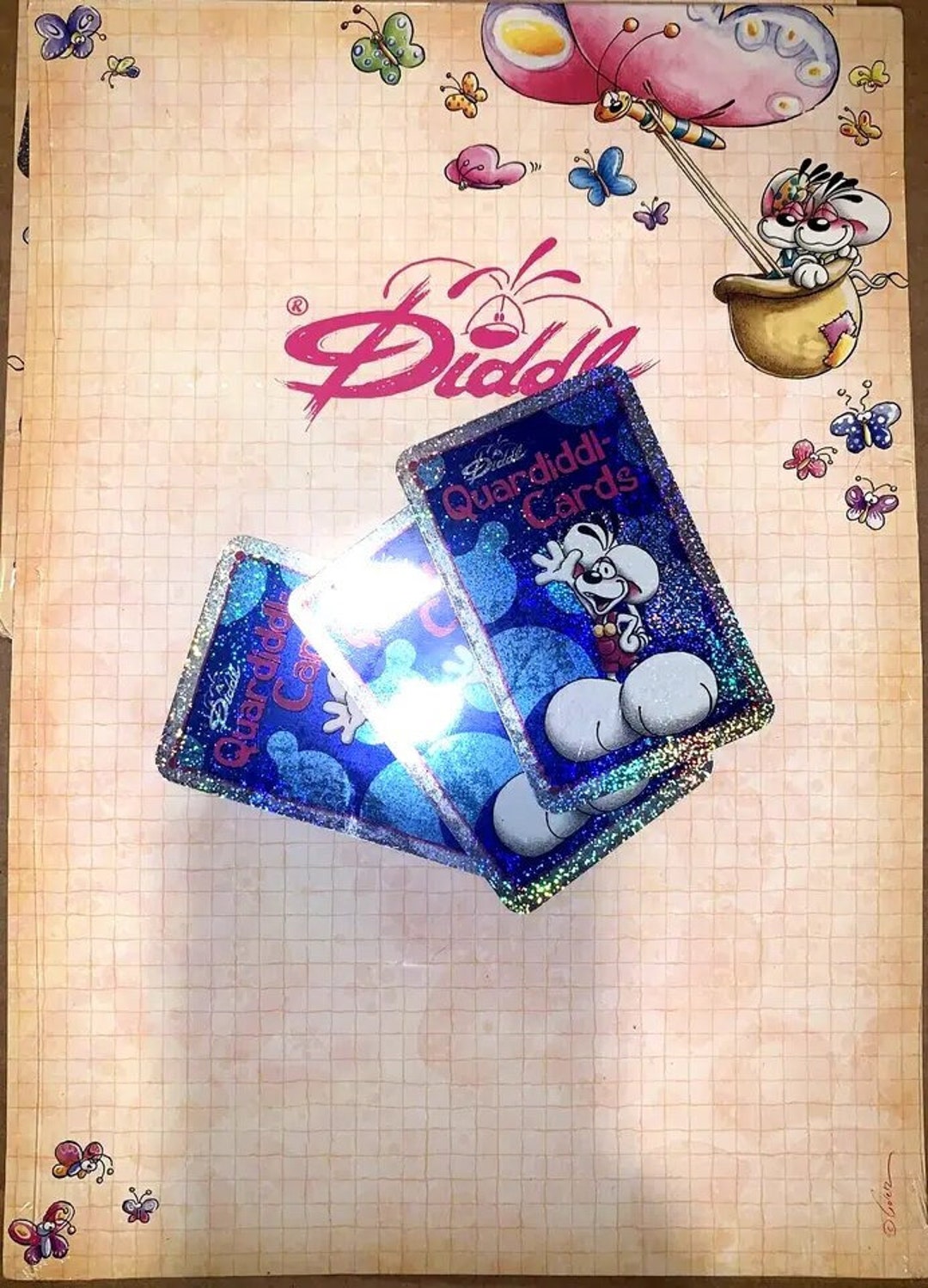 Retro German STATIONERY 3 X DIDDL Pads Sealed With QUARDIDDL Cards, 50 ...
