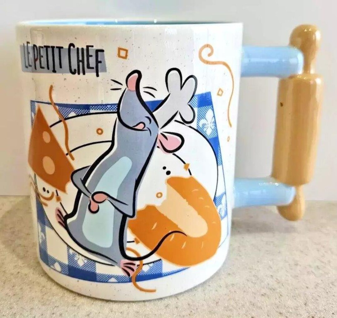 Disney le Petit Chef Remy Ratatouille Mug With Rolling Pin Handle 2023 ...