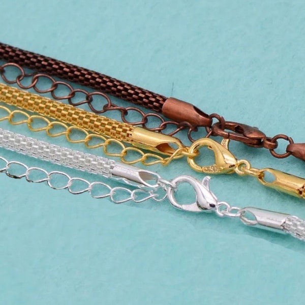 Copper Mesh Necklace - Etsy