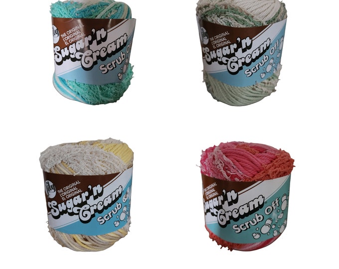 Sugar 'n Cream Cotton Dishcloth Yarn | Lily Sugar N Cream Scrub off ...