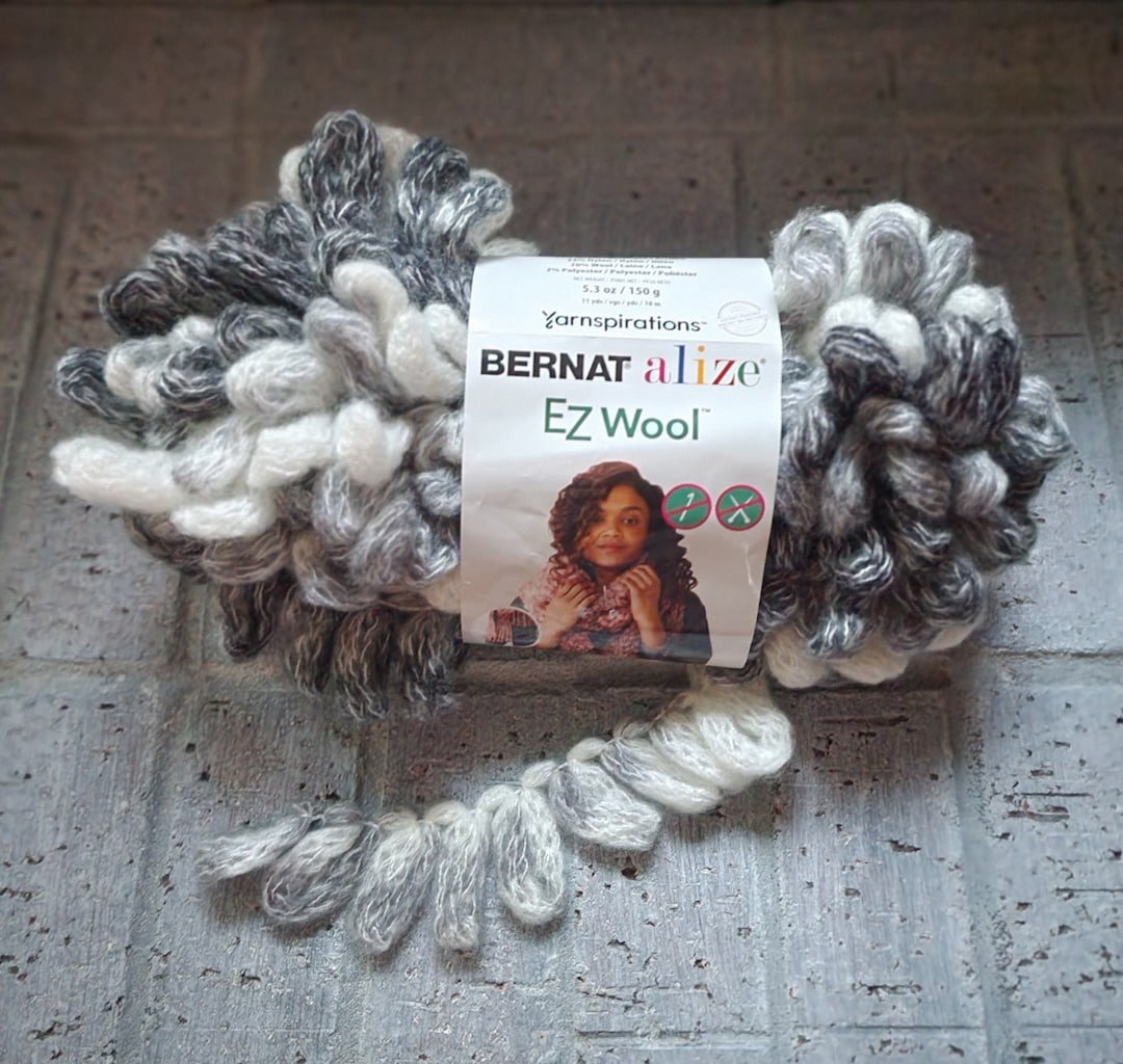 Loop Yarn Bernat Alize EZ Wool VARIOUS COLORS for Finger Knitting or ...