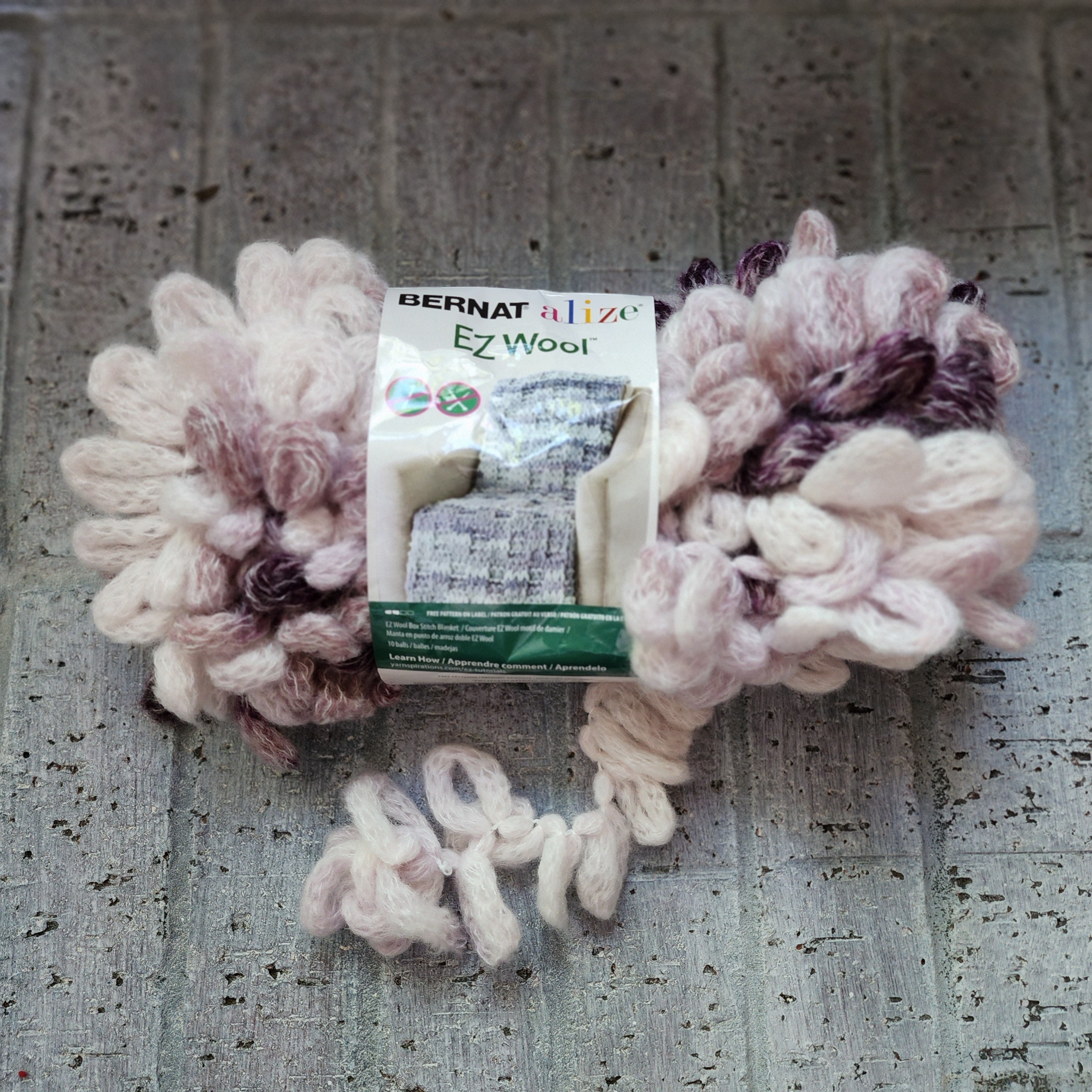 Loop Yarn Bernat Alize EZ Wool VARIOUS COLORS for Finger Knitting or ...