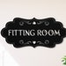 Fitting Room Metal Sign Retro Boutique Retail Clothing Store Signage ...