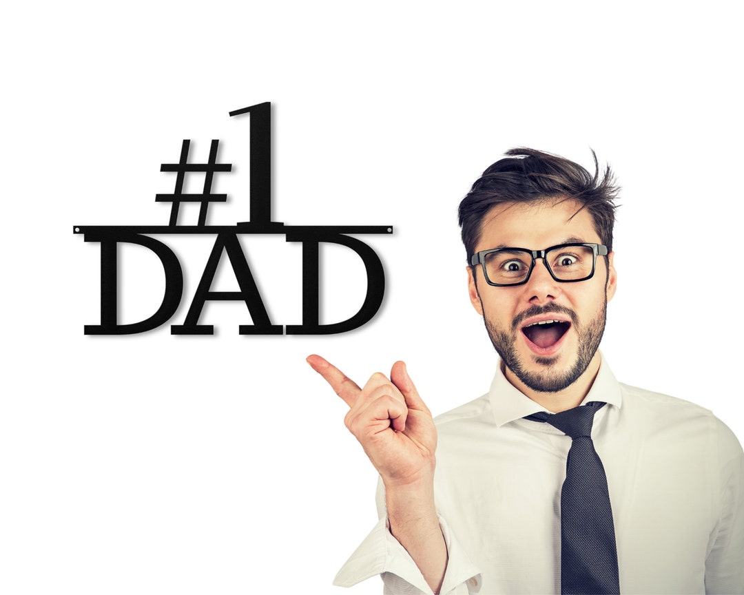 Number 1 Dad Metal Sign the Perfect Father's Day Gift or Man Cave Decor ...
