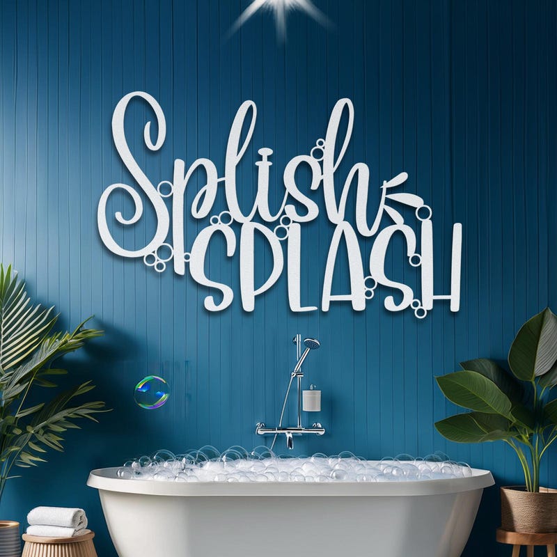 Bathroom Wall Words - Etsy