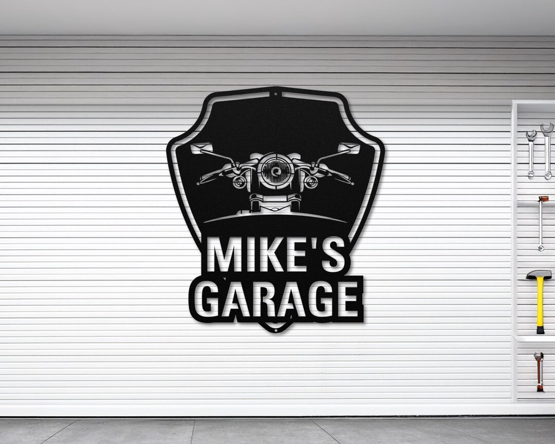 Metal Motorcycle Sign, Motorbike Motorcycle Metal Wall Art ...